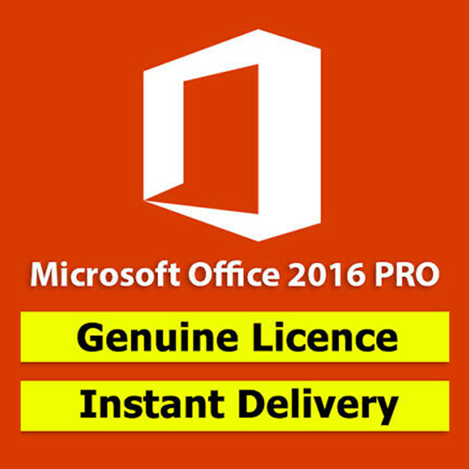 Microsoft Office 2016 Professional Plus 32/64 Bit Licence + software ...