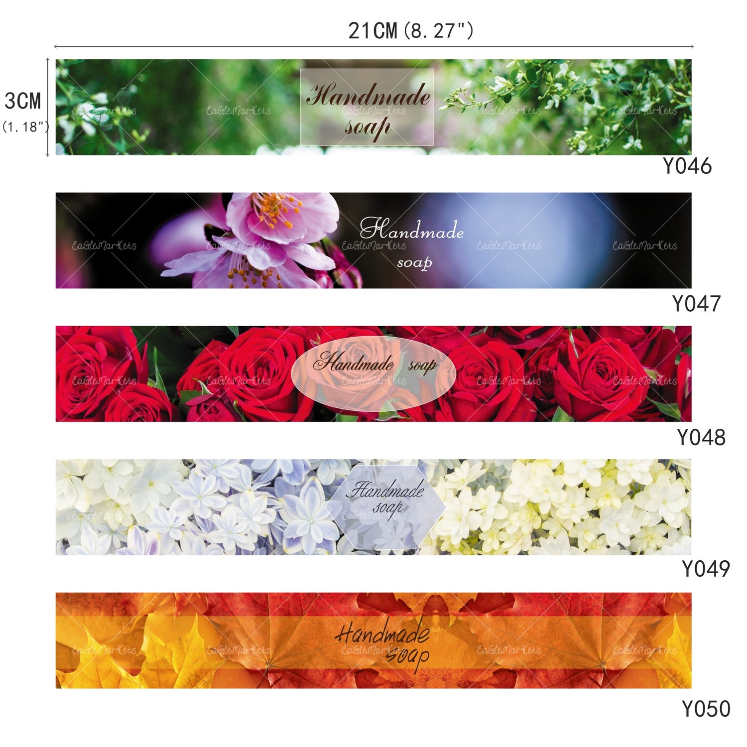 Soap Wrap Label, Handmade Soap Wrapper Label DIY Soap Packaging 100PCS ...