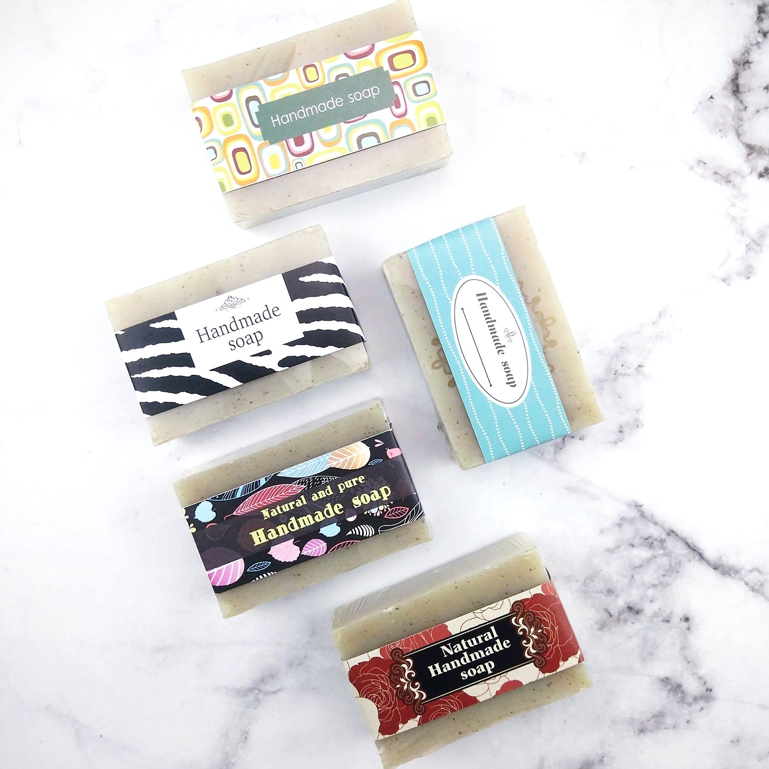 Soap Wrap Label, Handmade Soap Wrapper Label DIY Soap Packaging 100PCS ...