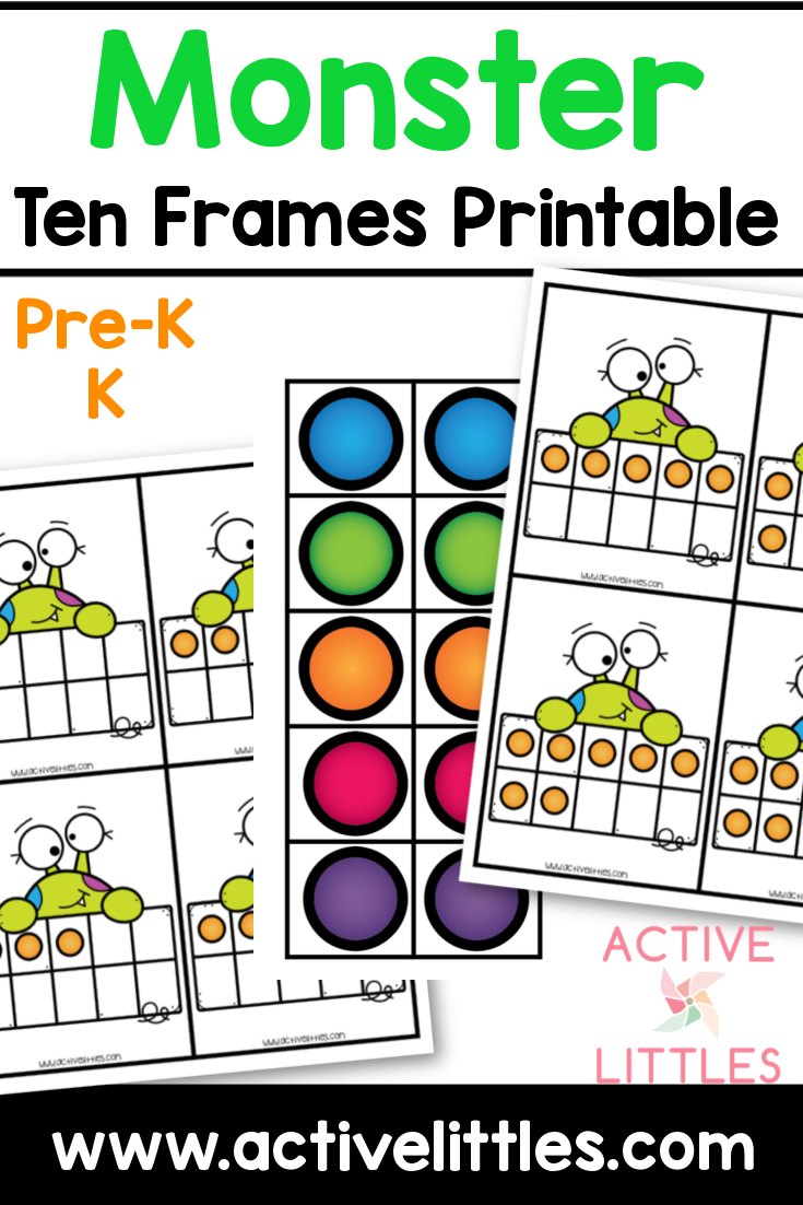 Monster Ten Frames Printable - Payhip