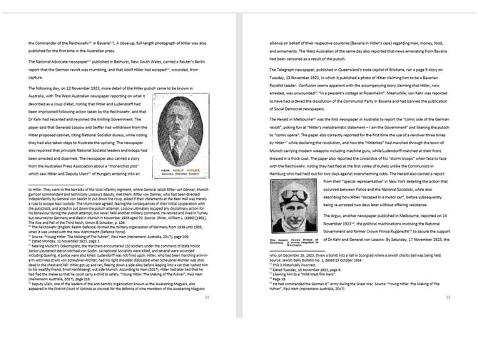 Hitler Downunder - The story of Adolf Hitler as told in Australia’s ...