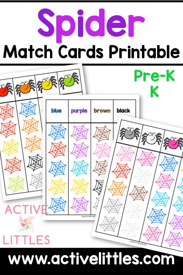 Spider Match Cards Printable - Payhip