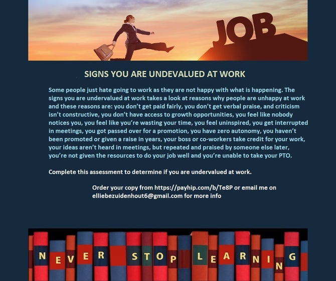 Signs you are undervalued at work - Payhip