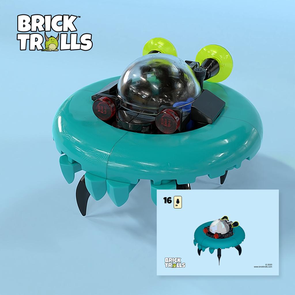 Mutant UFO - Custom Brick Building Instructions - Payhip