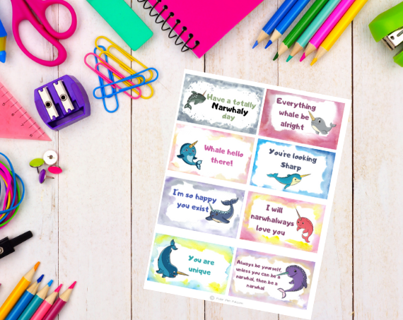Narwhal Kindness Cards (Printable) - Payhip