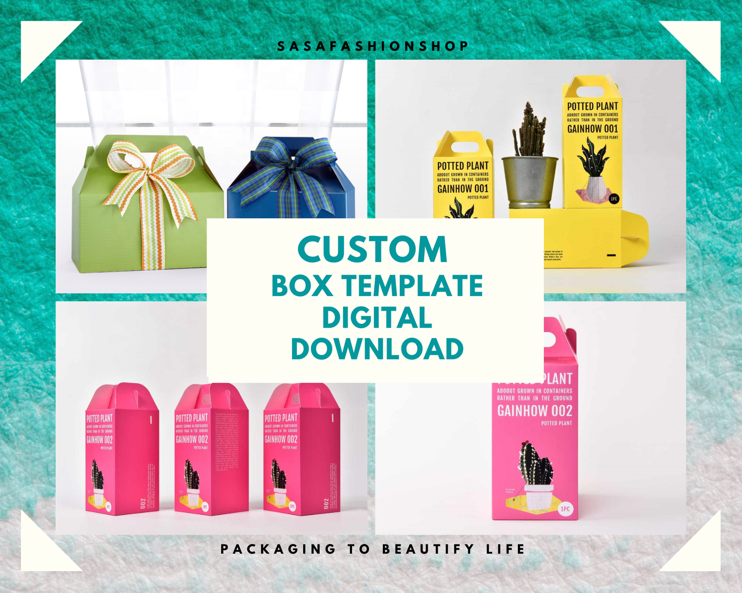 Custom size about box template gift box/Bottle box/3C box/Clothing box ...