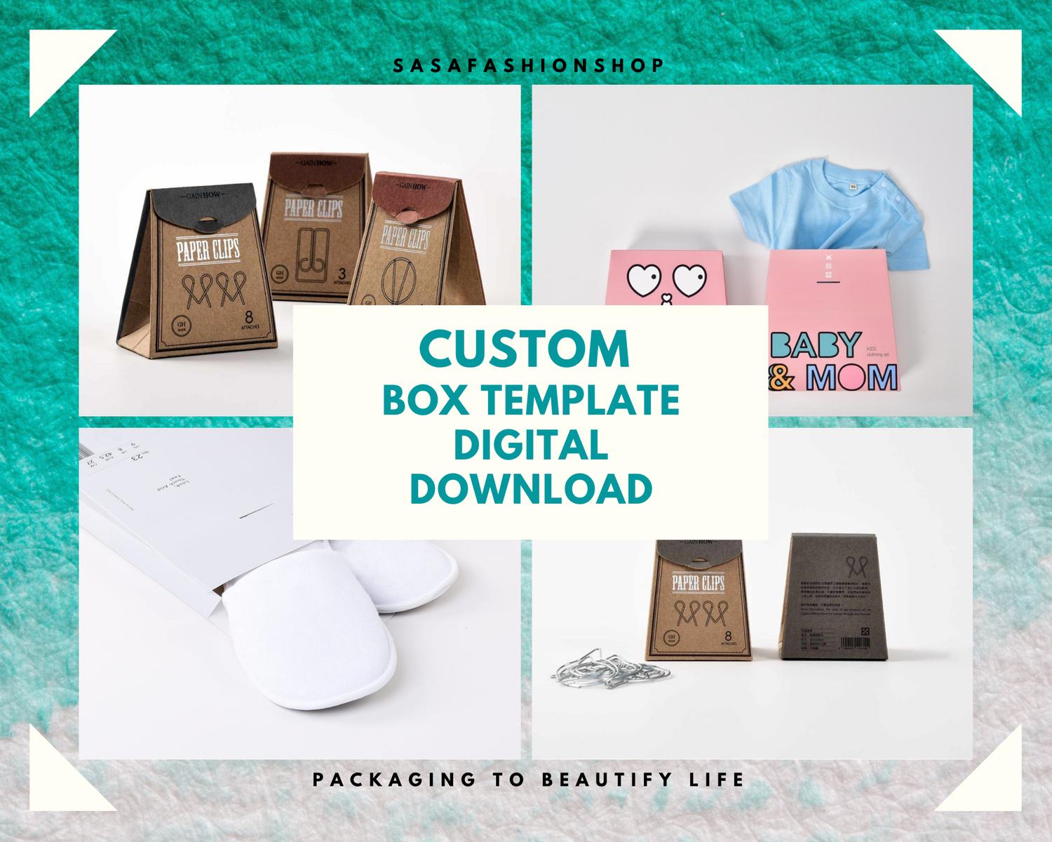 Custom size about box template gift box/Bottle box/3C box/Clothing box ...