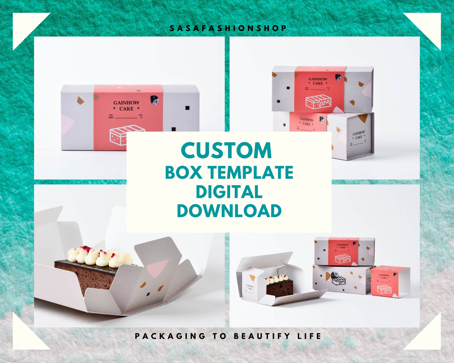 Custom size about box template gift box/Bottle box/3C box/Clothing box ...