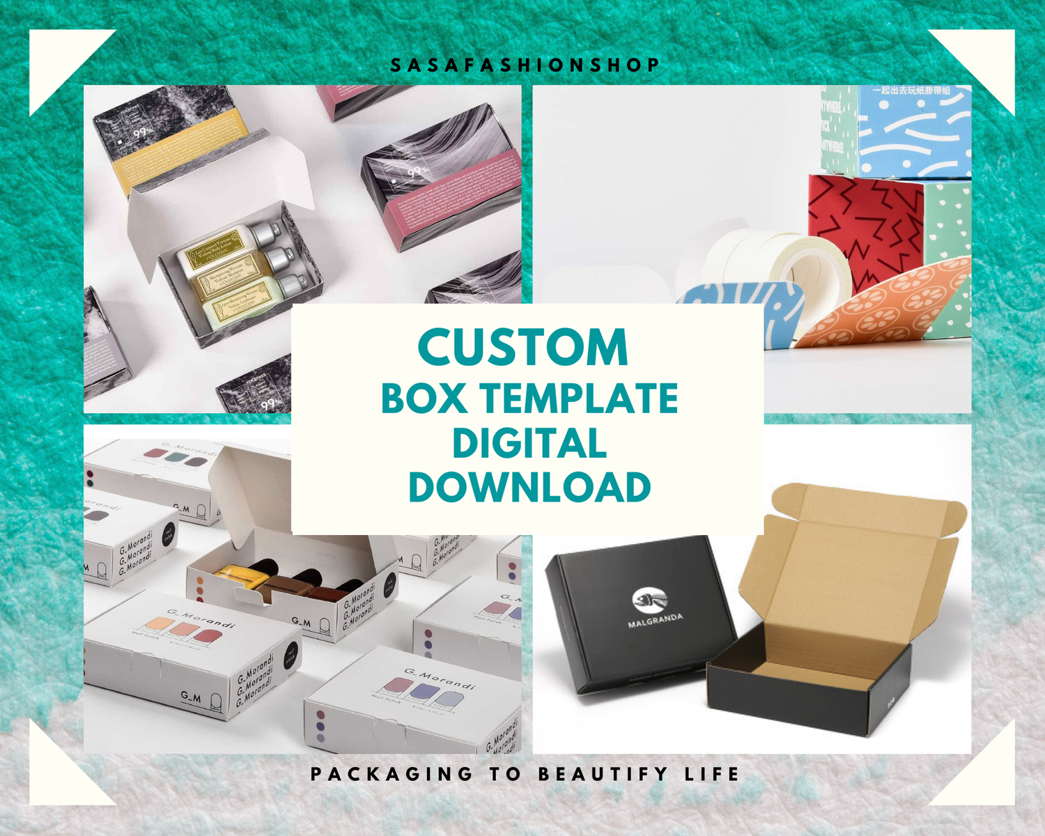 Custom About Box Template Gift box/Bottle box/Shoe box/Clothing box/Jewelry box/Makeup box ...