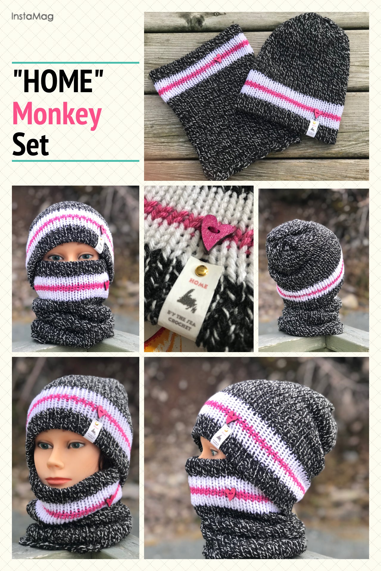 Monkey Slouchy Hat & Cowl Addi King Knit Pattern - Payhip