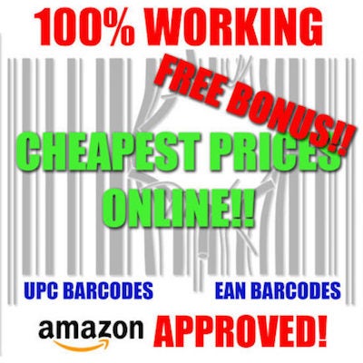 UPC Codes Amazon Barcode Number GS1 Certified 5 PCS - Payhip