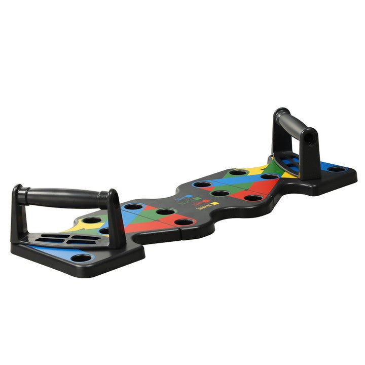 Push Ups Plate Rack Push-up Stand Board with Resistance Bands Gym Home ...