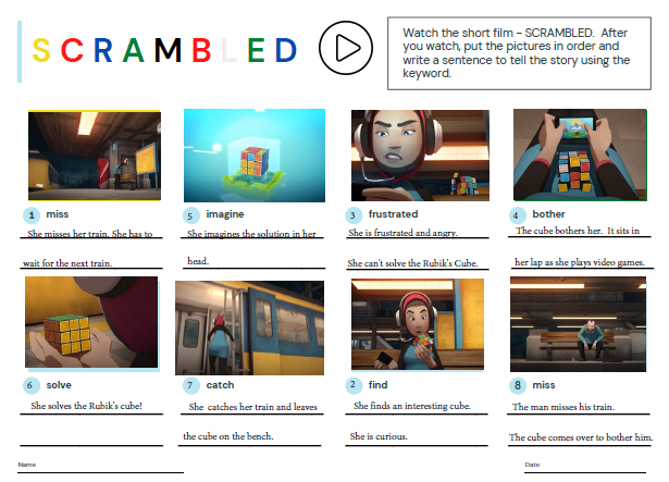 Scrambled. Animated Short. Video Lesson. - Payhip