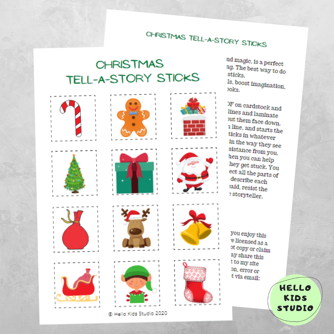 Christmas Tell-A-Story Sticks' Cards - Payhip