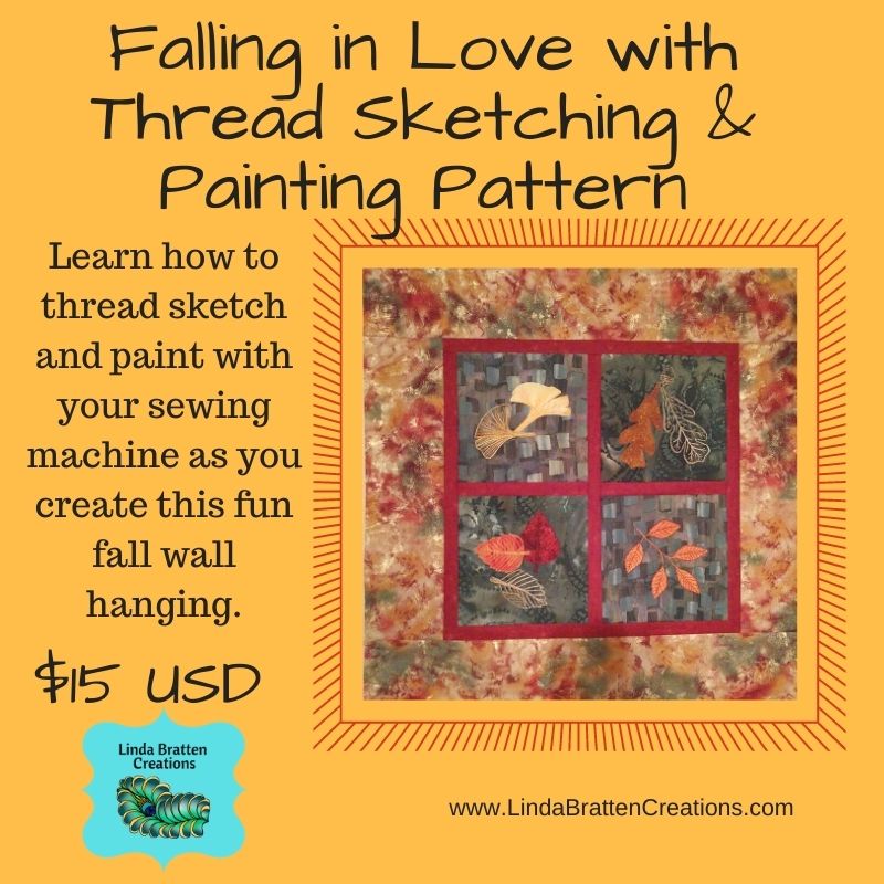 Falling In Love with Thread Sketching and Painting Pattern - Payhip