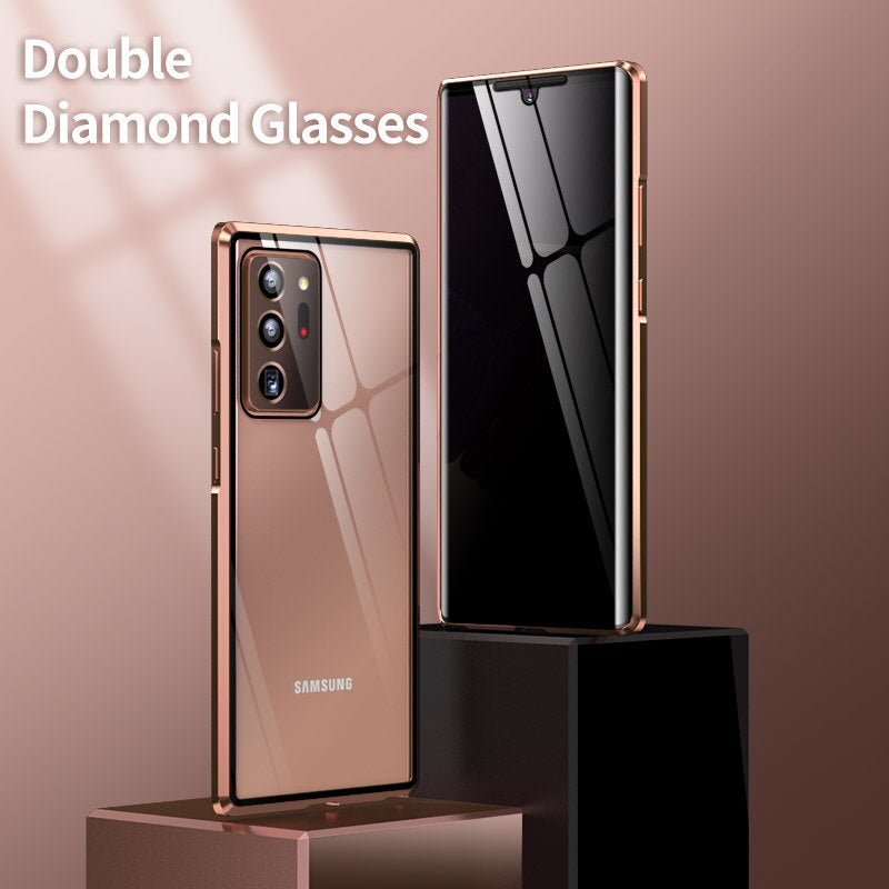Newest Luxury Samsung Galaxy Note 20 Ultra Magnetic Case Anti Peep ...