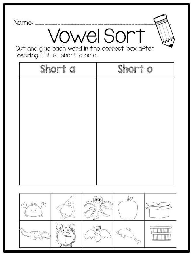 Short Vowel Phonics Practice Pages Printable and Google Slides™ FREEBIE ...