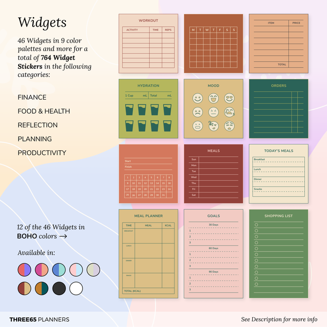 10600+ Functional Stickers in 88 Colors - Payhip