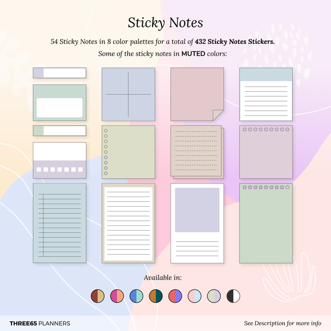 10600+ Functional Stickers in 88 Colors - Payhip