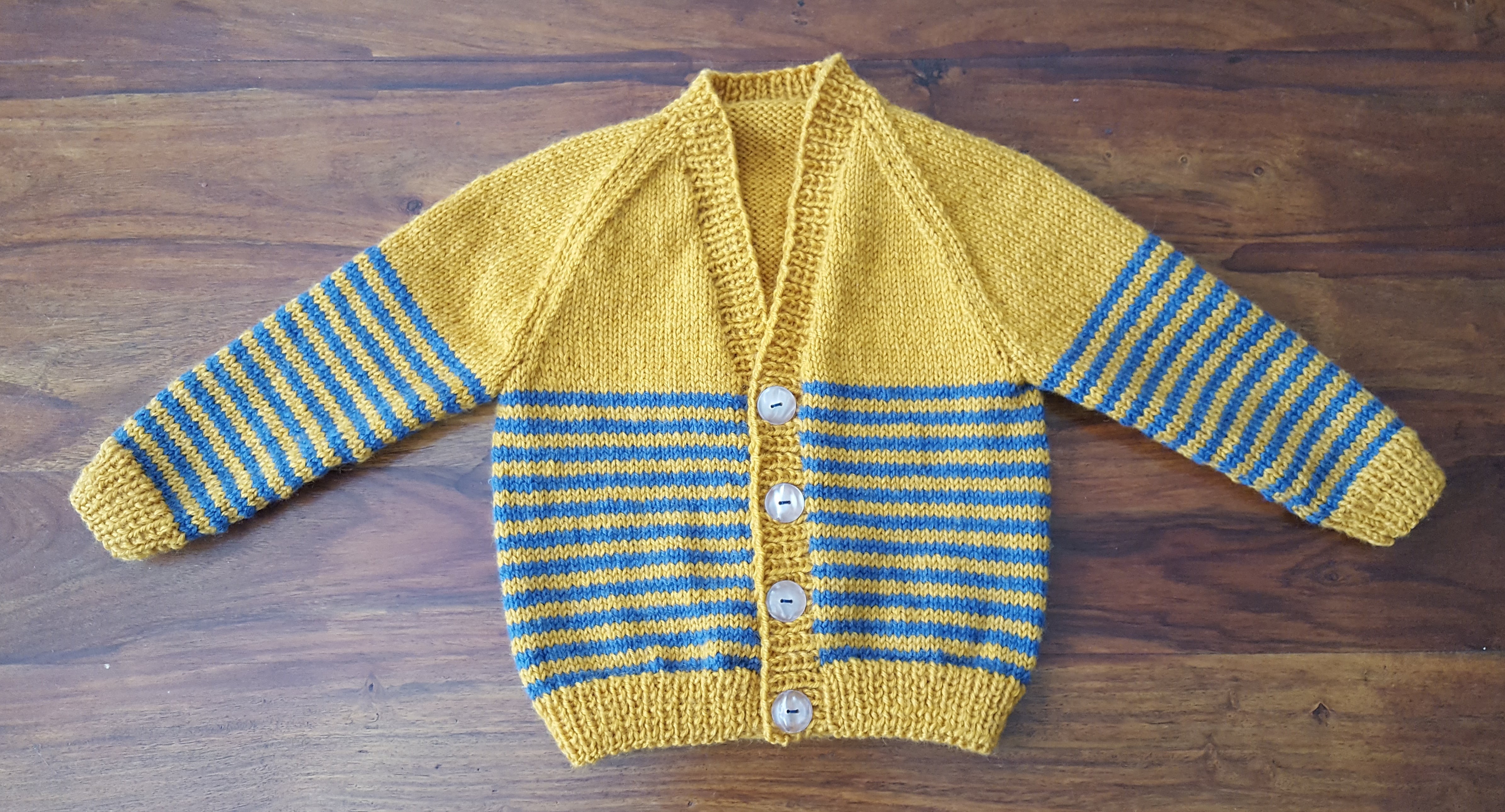 Babies striped raglan cardigan - Juniper - Payhip