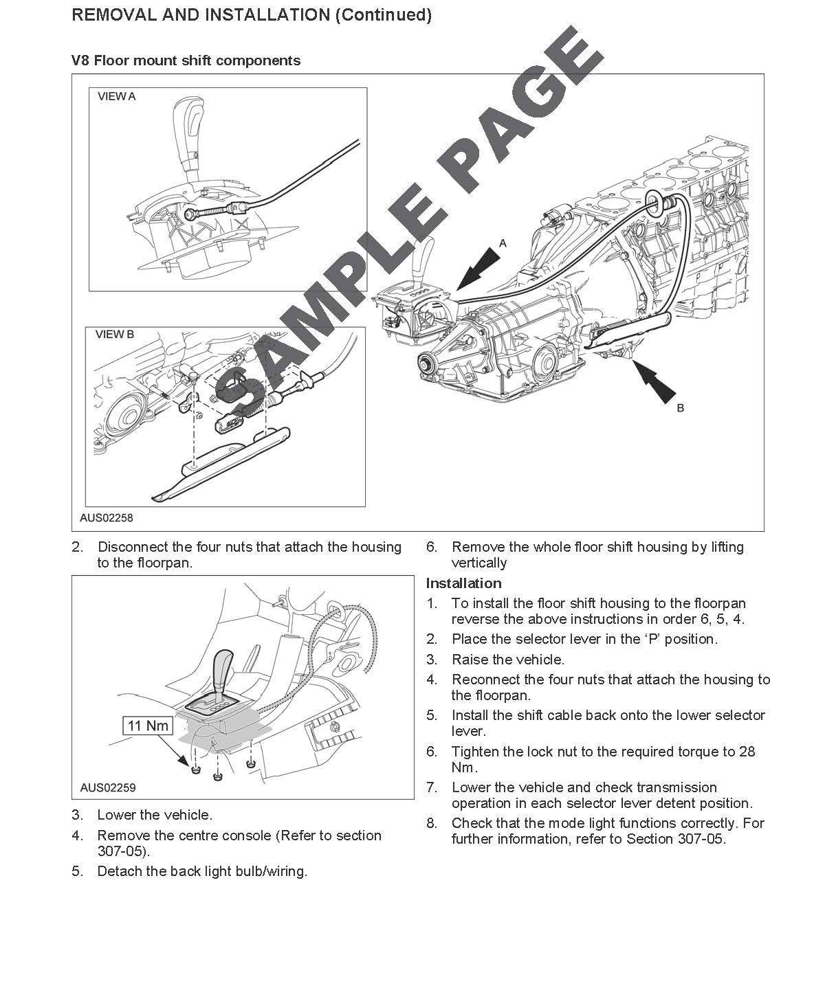 BTR 93LE 97LE FORD AUTO TRANSMISSION WORKSHOP SERVICE REPAIR MANUAL ...