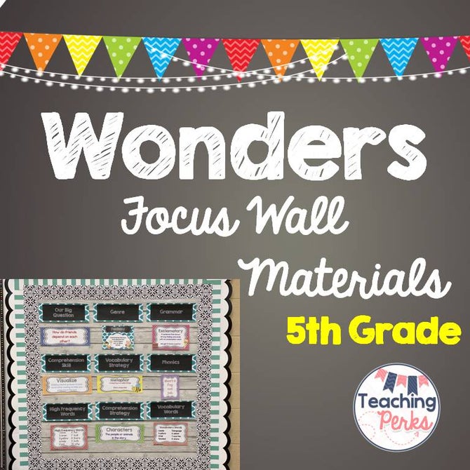 McGraw Hill Wonders Reading Series Focus Wall {5th Grade} - Payhip