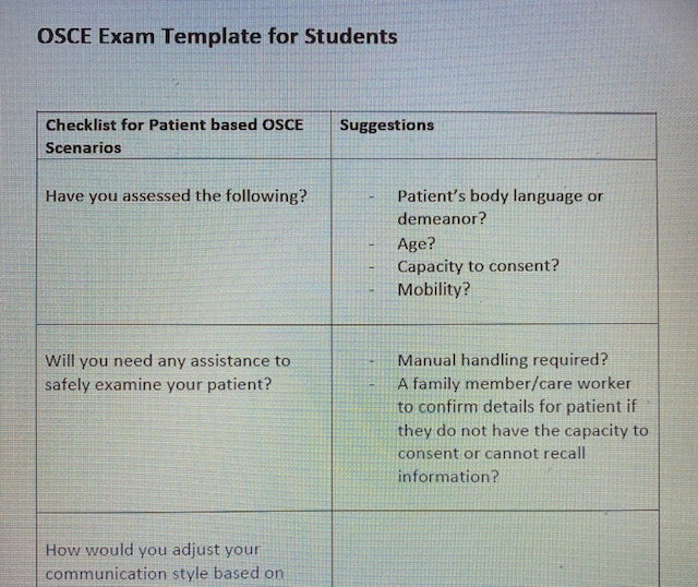 OSCE Exam Template Payhip OSCE Exam Template Payhip