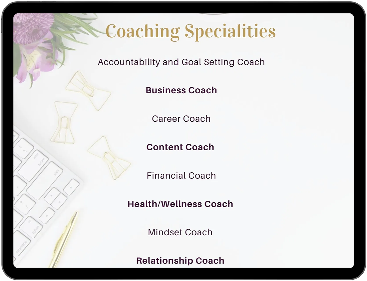 Fifty Clearly Defined Target Markets And Coaching Niches - Payhip