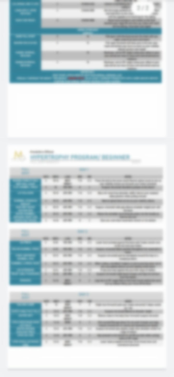 10 WEEK BEGINNER HYPERTROPHY PROGRAM - Payhip