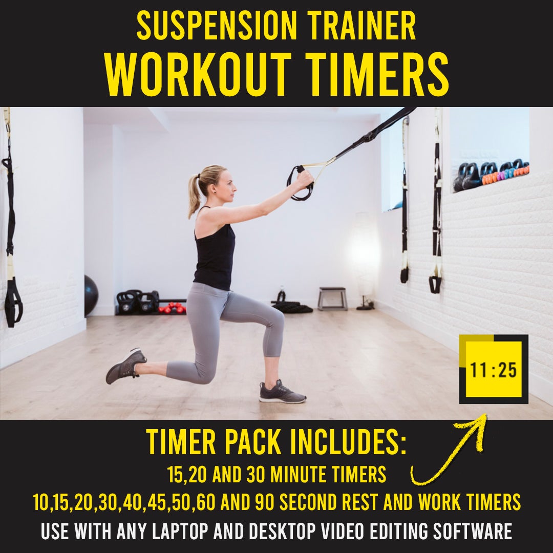 Suspension Trainer Workout Timers (Yellow and Black) - Payhip