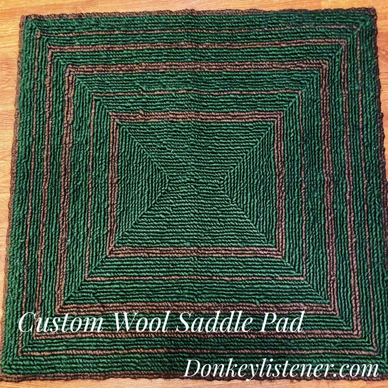 Wool Pulled Custom Saddle Pad for Riding and Pack Saddles(Available to ...