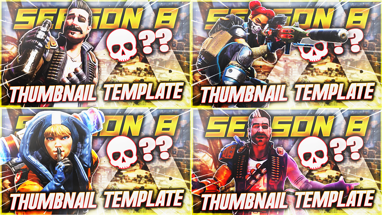 Apex Legends Season 8 Thumbnail Template!! - Payhip