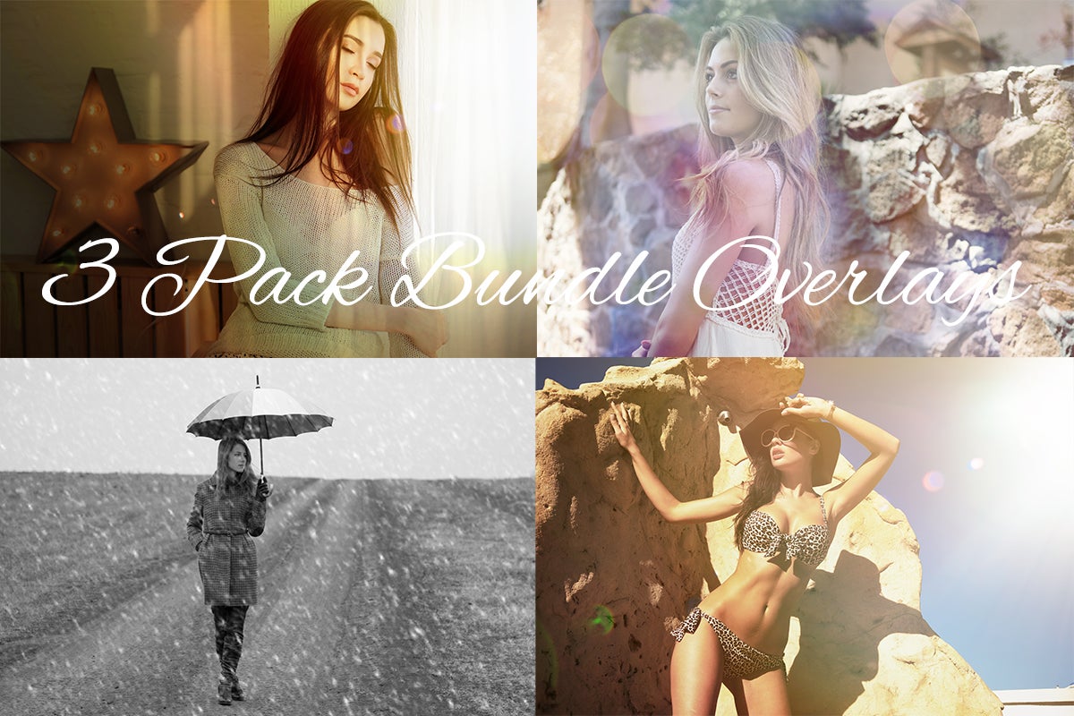 3 Pack Overlays (Bokeh, Sunlight, Failing Snow) - Payhip