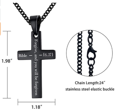 Carved Bible Verses Cross Necklaces - Payhip