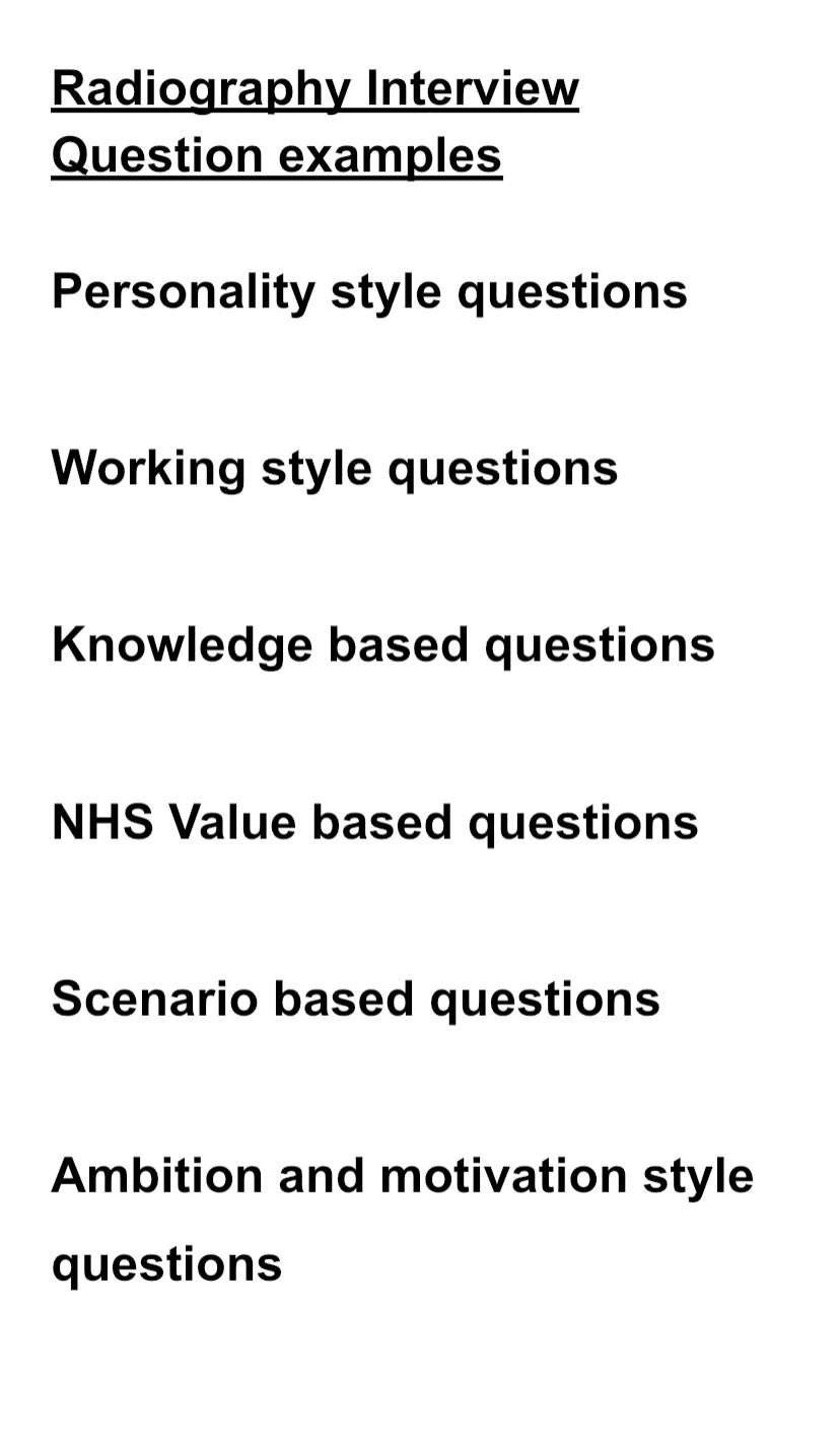 Radiography Interview Questions - Payhip