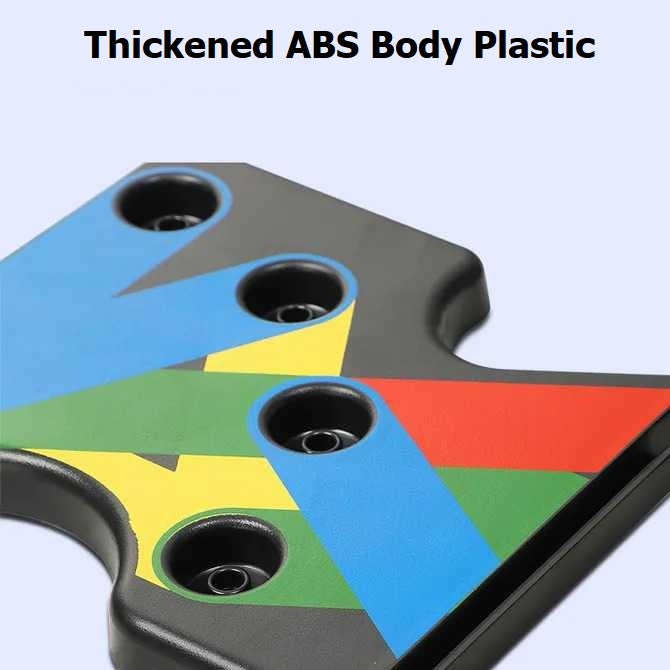 Push Ups Plate Rack Push-up Stand Board with Resistance Bands Gym Home ...