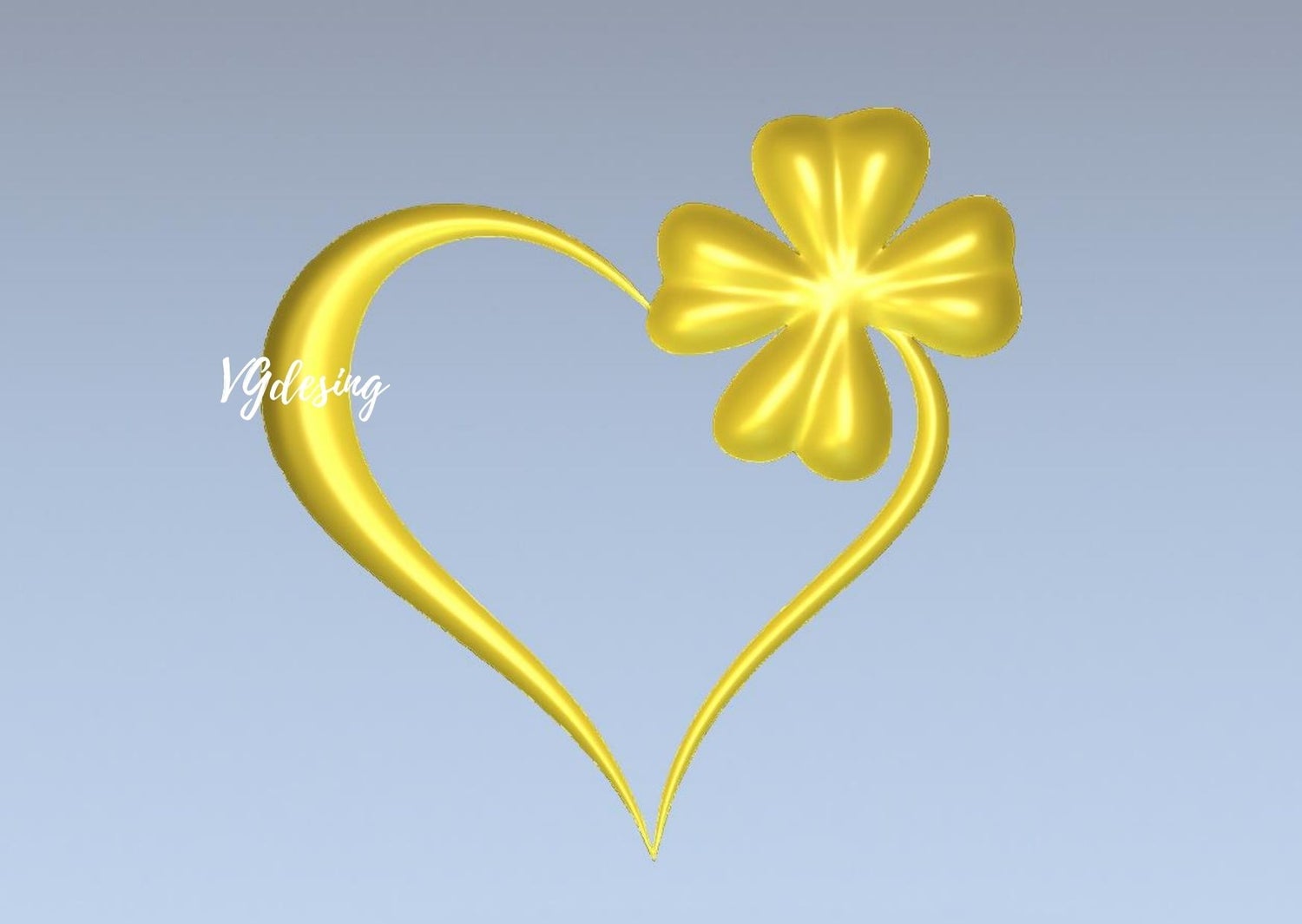 Model:138 HEART WITH CLOVER - Payhip