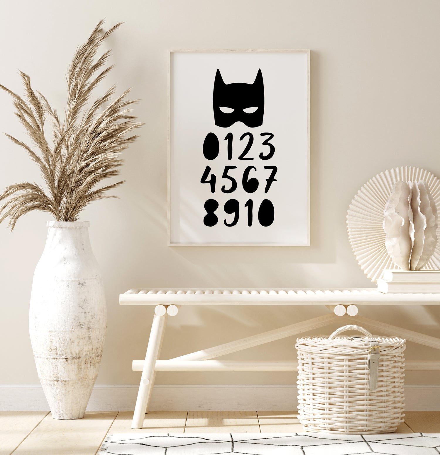 Batman Numbers From 0 To 10 Printable Art, Boys Room Decor, Nursery ...