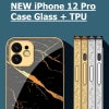 Newest Luxury Glass Case iPhone 12 Pro Full Protection Hard Cover Case ...