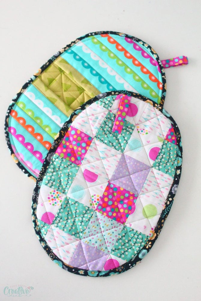 Quilted patchwork potholders pattern - Payhip