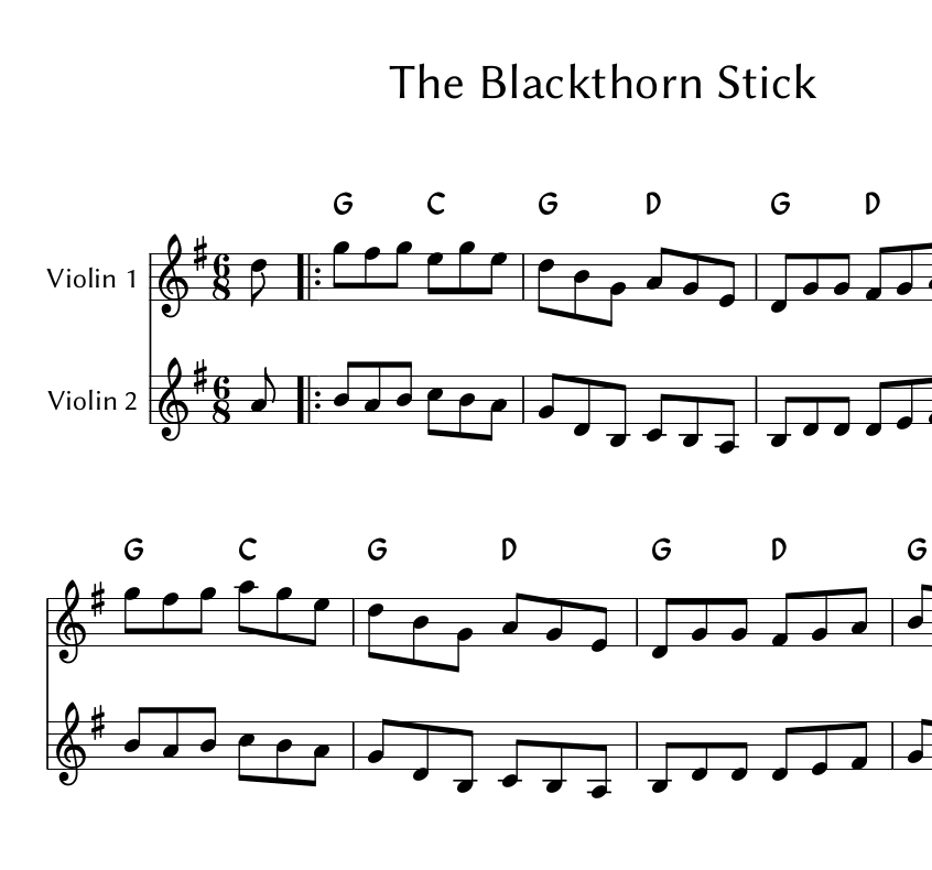 Folk Fiddle Duets Volume 1 - PDF Sheet Music - Payhip