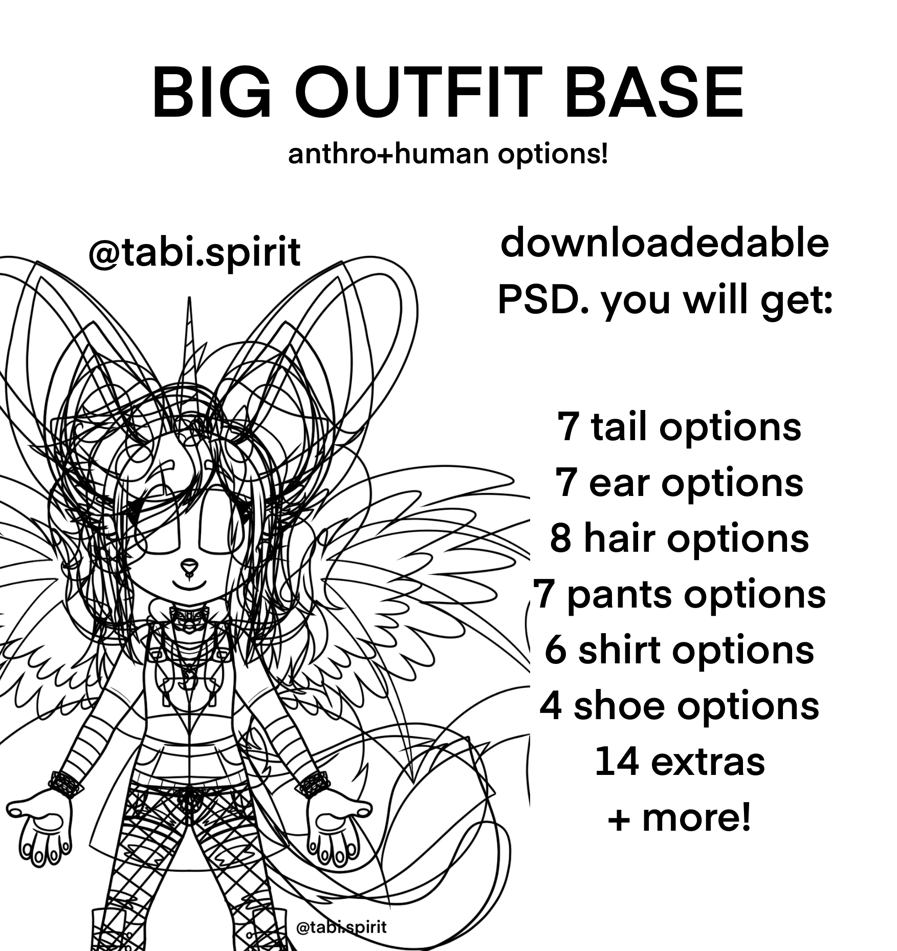 BIG ANTHRO BASE- ANTHRO HUMAN OPTIONS!! - Payhip