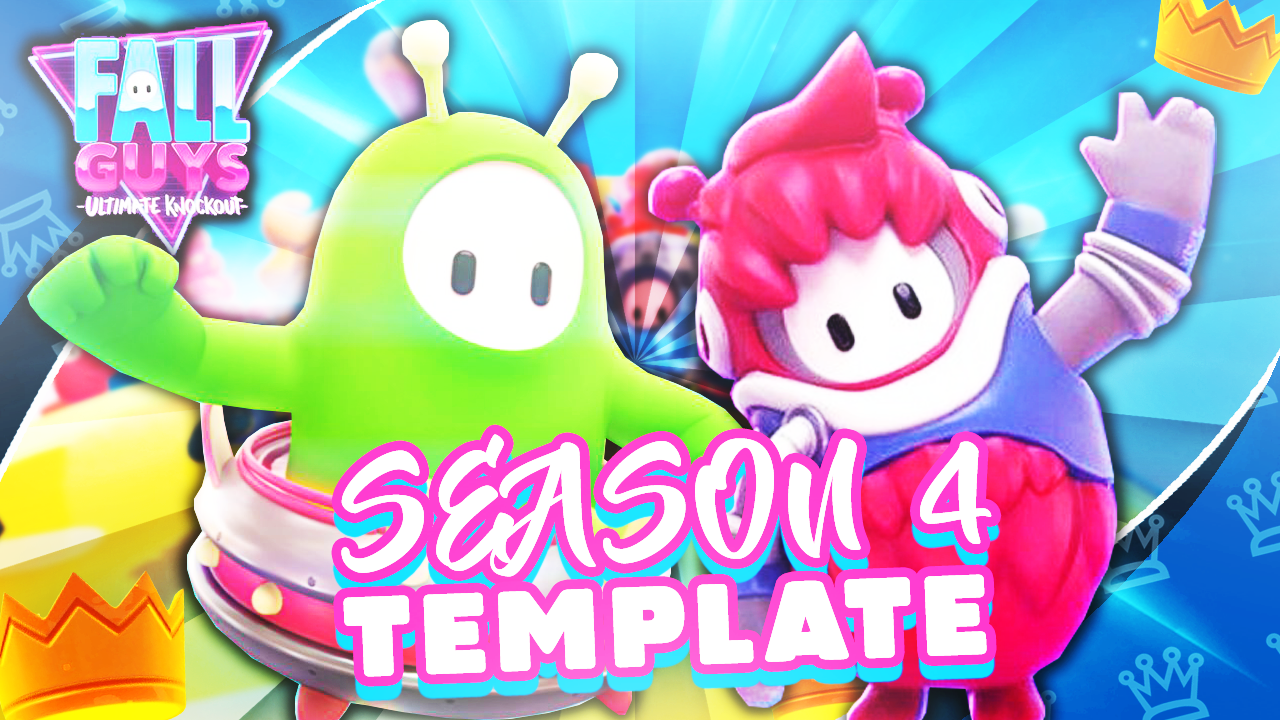 Fall Guys SEASON 4 Thumbnail Template PSD! - Payhip