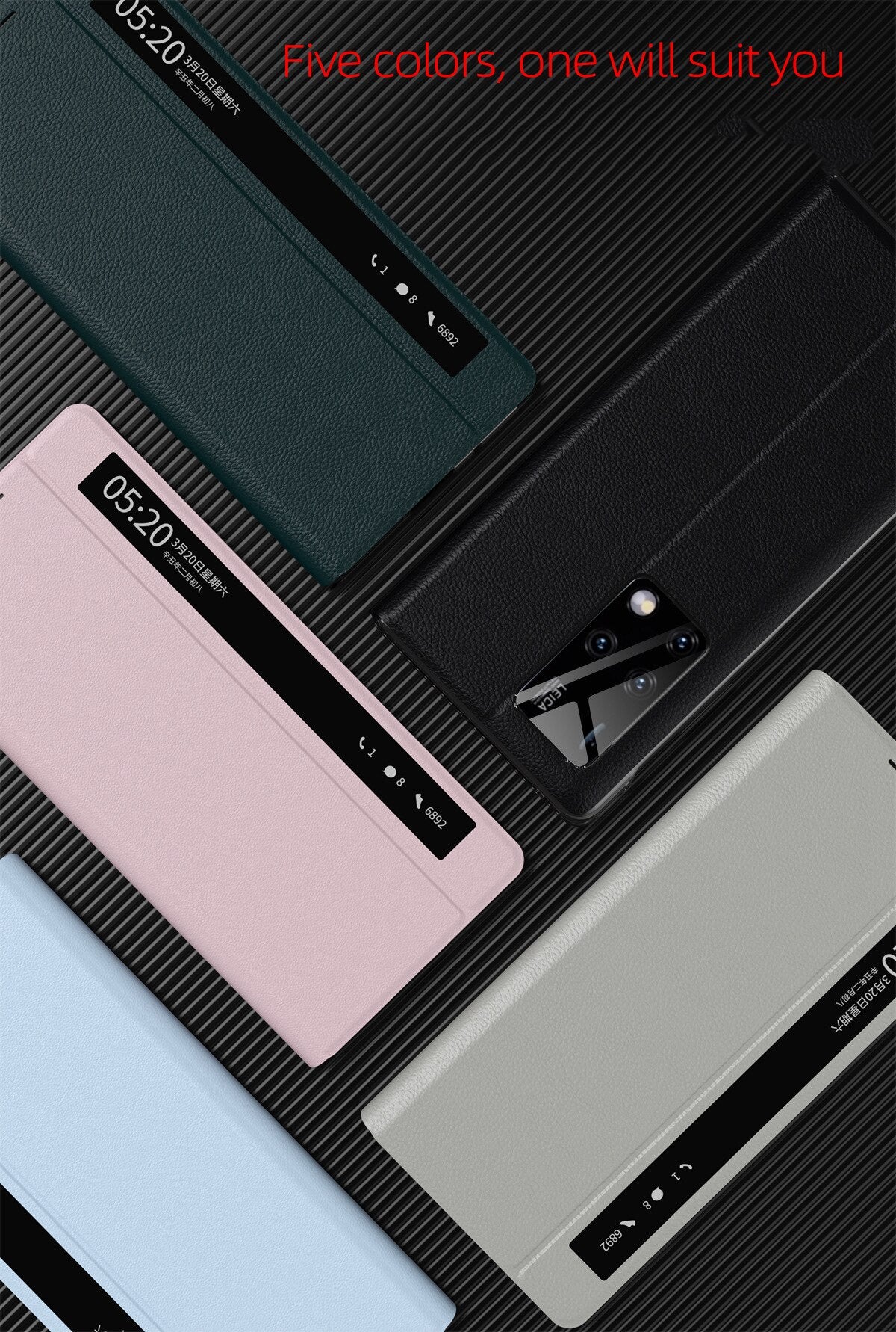 Huawei Mate X2 Case Cover PU Leather Kickstand Smart Window - Payhip