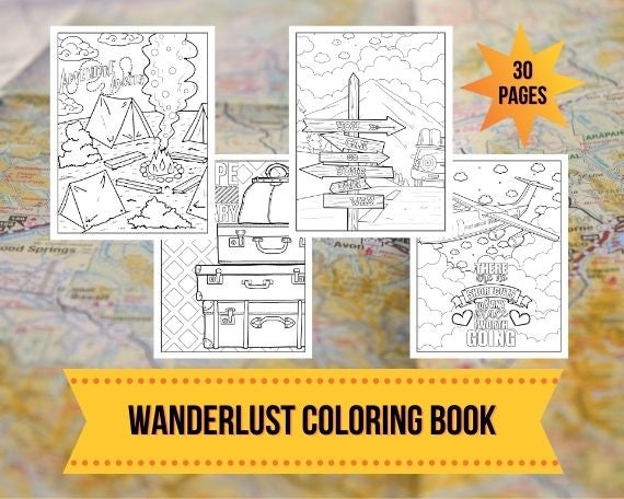 Wanderlust Coloring Book - Payhip