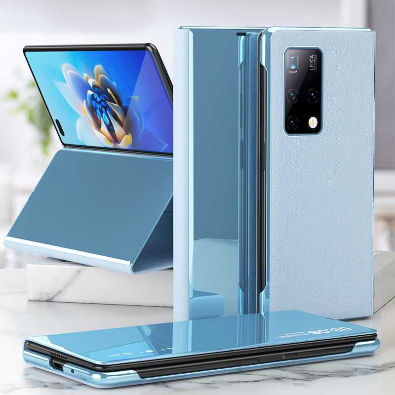 New Model Huawei Mate X2 Flip Case Mirror Protective Electroplating ...
