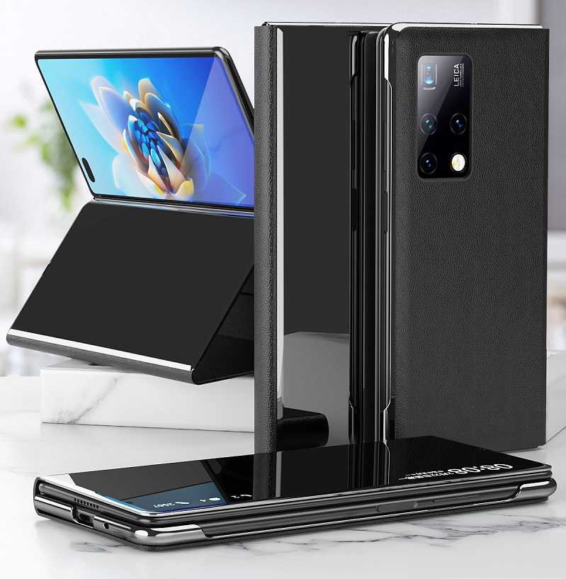 New Model Huawei Mate X2 Flip Case Mirror Protective Electroplating ...
