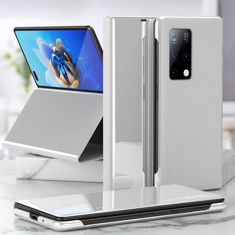 New Model Huawei Mate X2 Flip Case Mirror Protective Electroplating ...