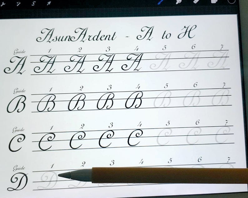 Mastering Copperplate Script Alphabet At Home, Copperplate Handwriting ...