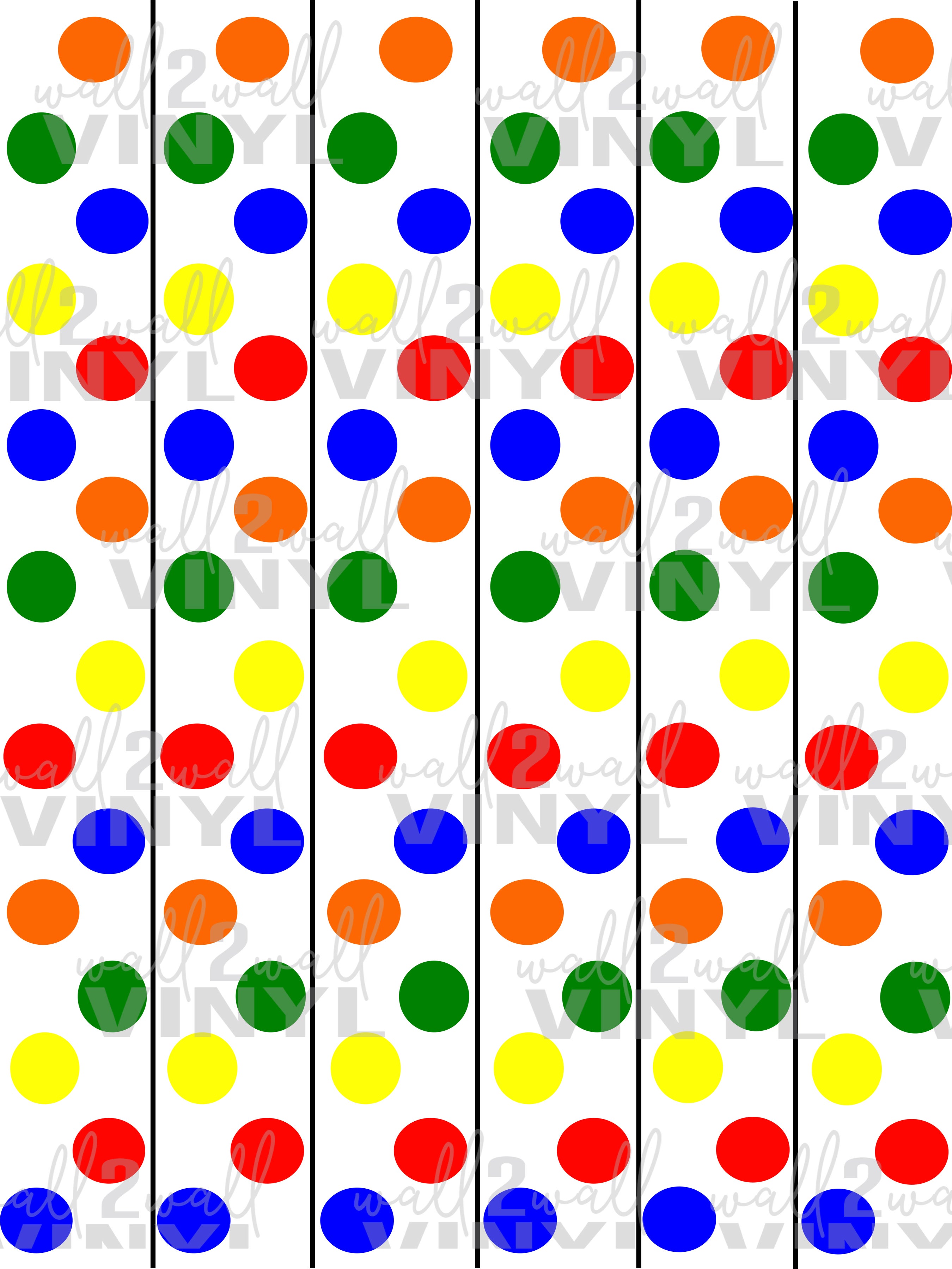 PRIMARY COLORS POLKA DOT DOORMAT BORDER - Payhip